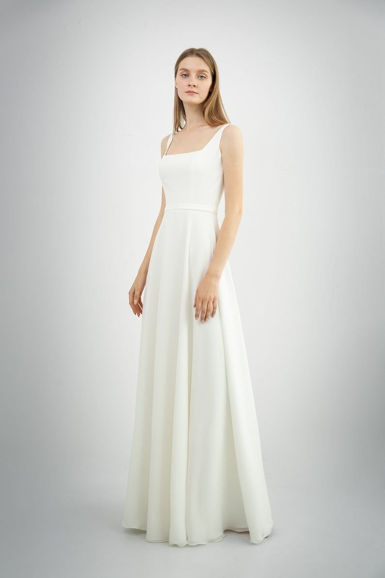 Ready to Ship Dress SIZE US6 Reception Dress Minimalist - Etsy