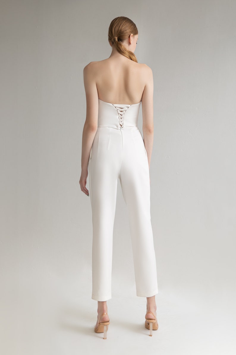 Wedding Jumpsuit DONNA. Reception Dress Bridal Separates - Etsy