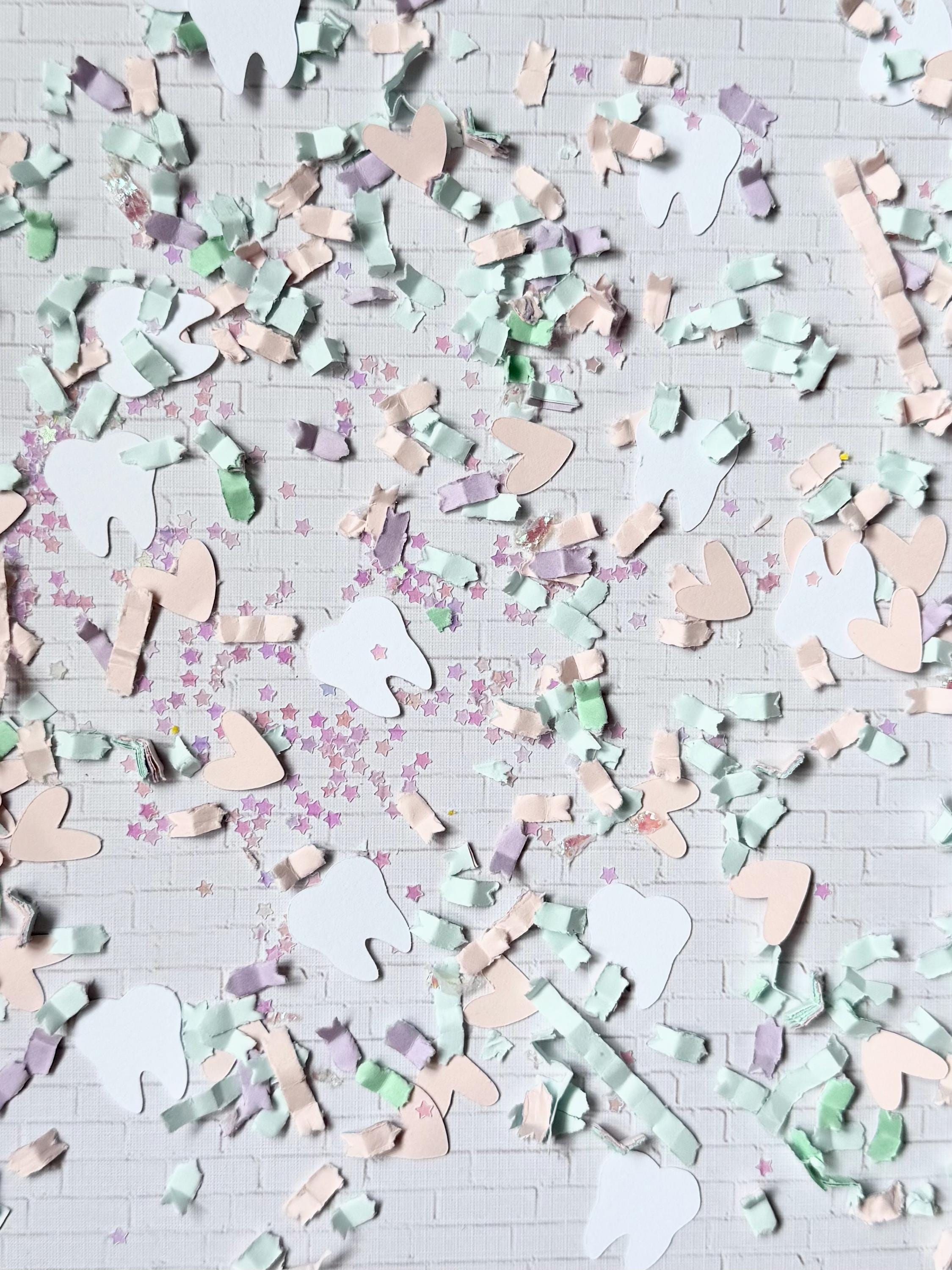 Tooth Fairy Confetti - Pastel Party Table Decorations - Etsy