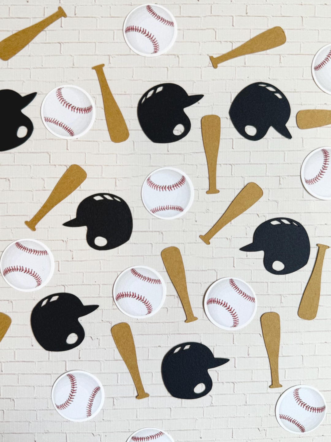 Baseball Confetti: Bats, Helmets, Baseballs - Sports Party Decor - Etsy