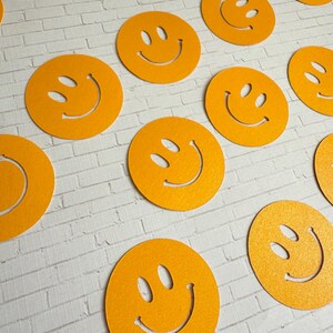 Smiley Face Confetti: Retro Party Table Decorations, 40 Pieces - Etsy