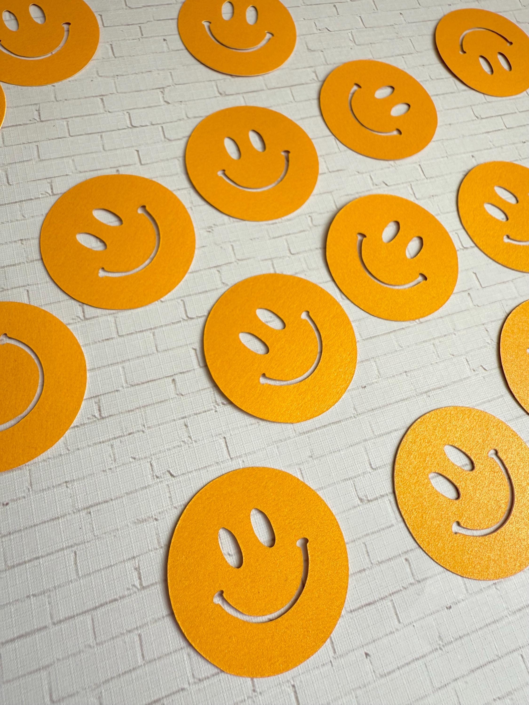 Smiley Face Confetti: Retro Party Table Decorations, 40 Pieces - Etsy