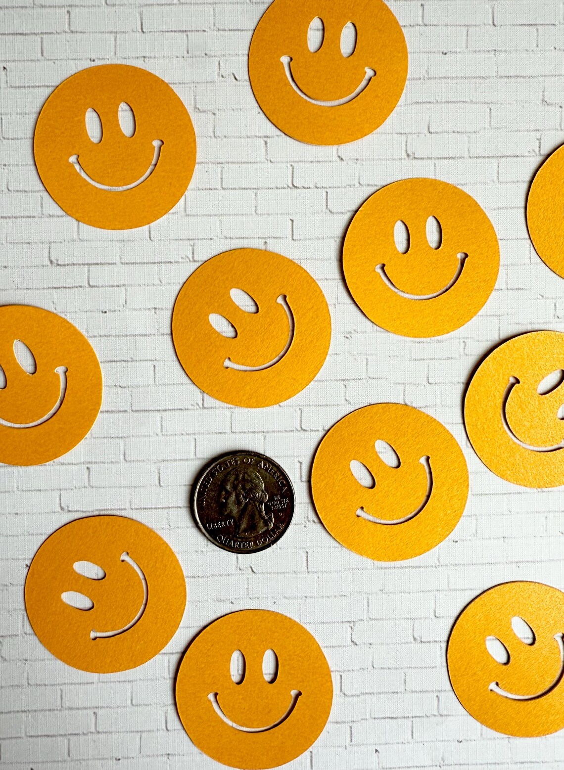 Smiley Face Confetti: Retro Party Table Decorations, 40 Pieces - Etsy