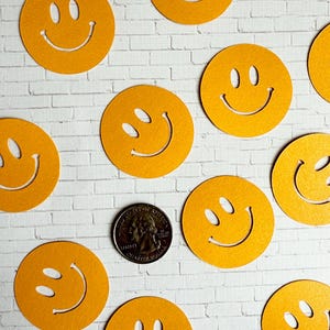 Smiley Face Confetti: Retro Party Table Decorations, 40 Pieces - Etsy