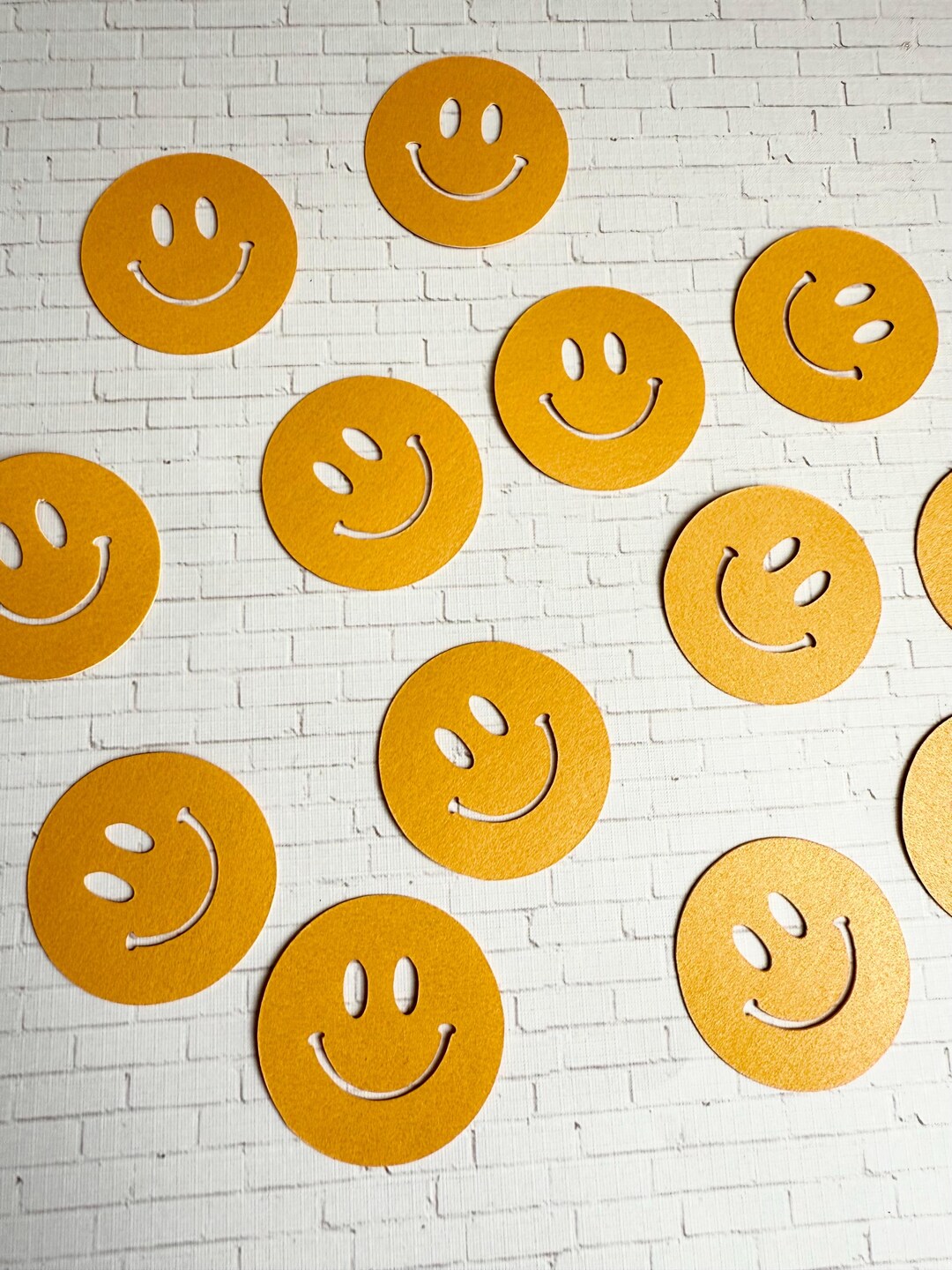 Smiley Face Confetti: Retro Party Table Decorations, 40 Pieces - Etsy