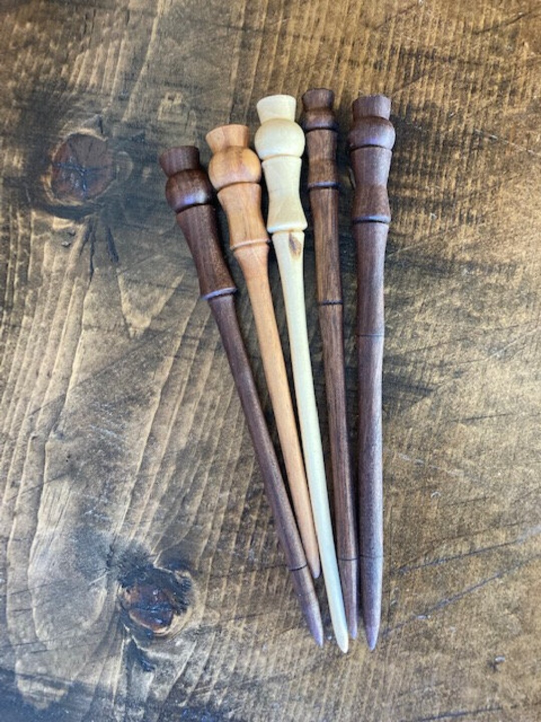 Exotic Hardwood Hair Stick: Lathe Turned Bun Accessory - Etsy