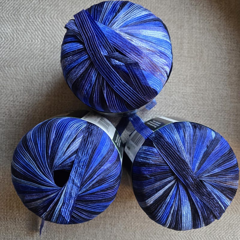 Ribbon Yarn Scarf - Etsy