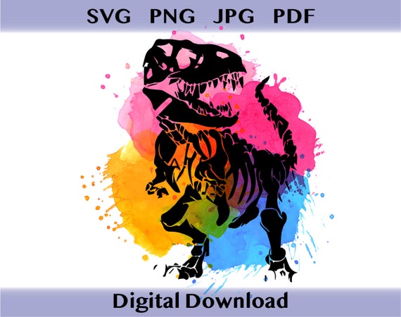 T-rex Svg Dinosaur Svg Bundle T-rex Png Dinosaur Colour | Etsy Canada