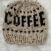 Coffee Beanie, Coffee Toque, Coffee Hat, Coffee Lovers Accessories ...