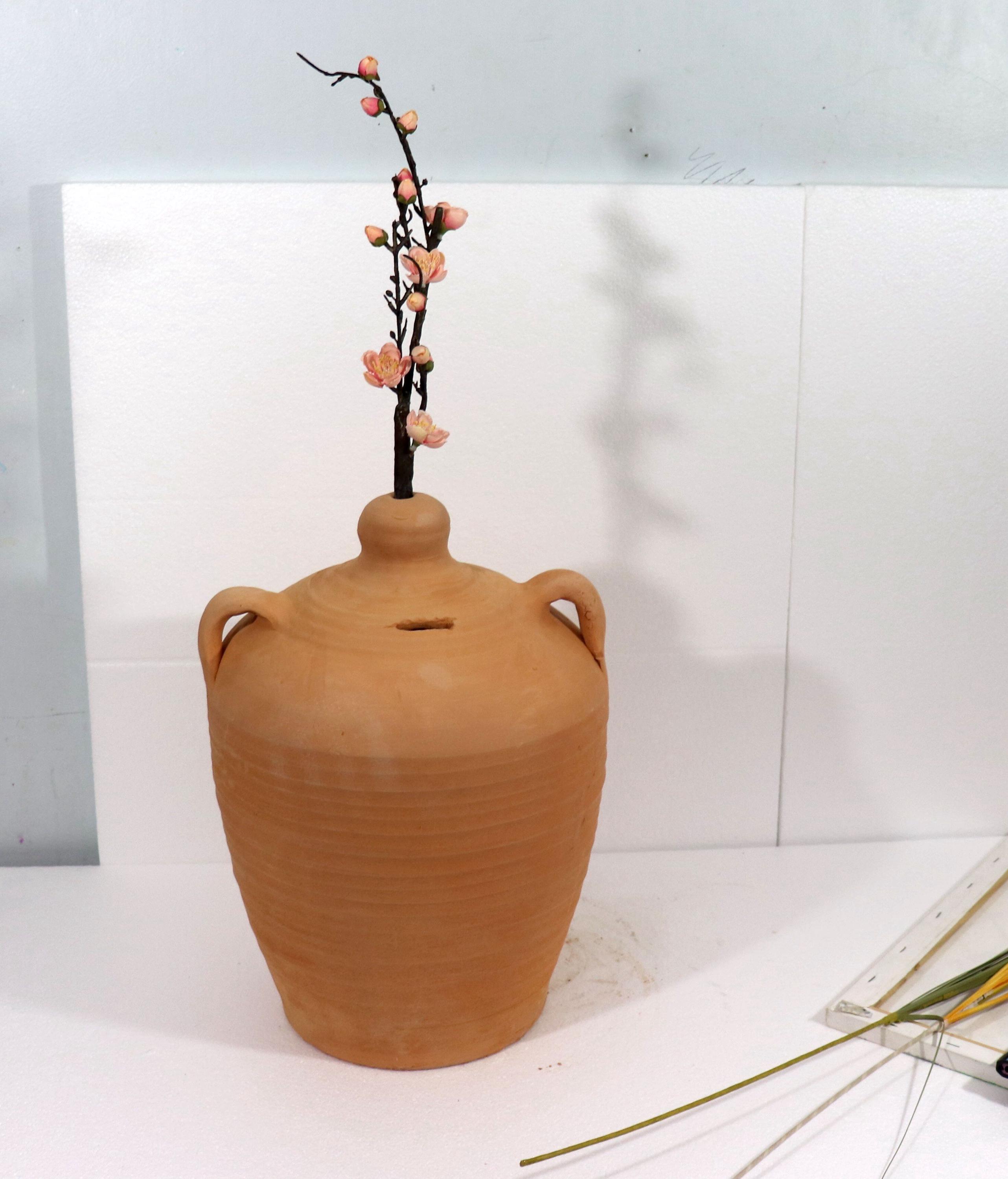 Terracotta Piggy Bank, Handmade Roman Clay Coin Bank, Money Pot Box ...