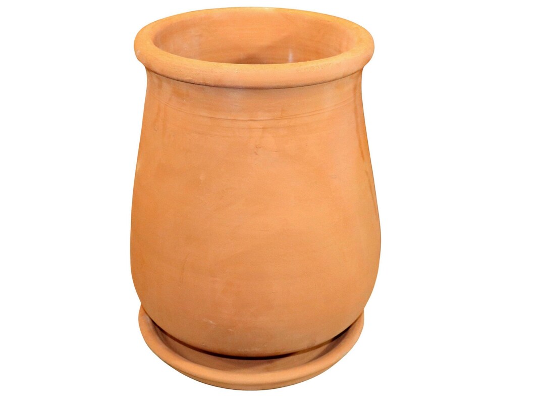 Handmade Pottery Clay Planter, Natural Terracotta Plant Pot, Flower ...