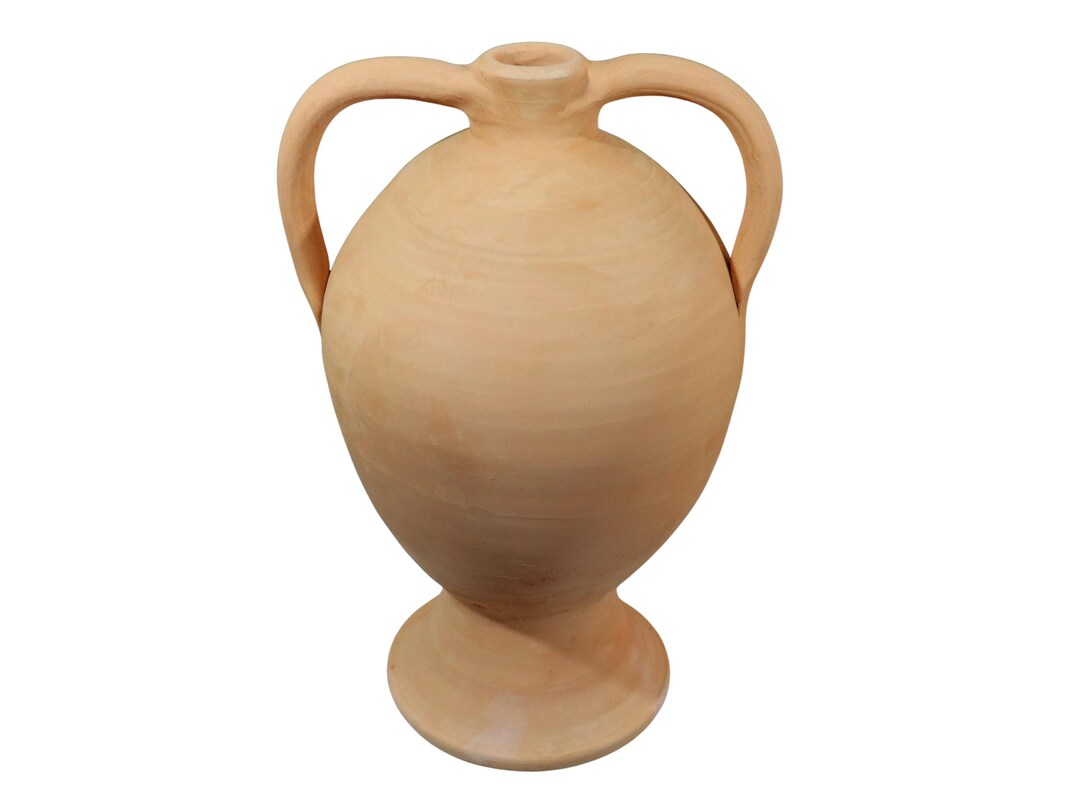 Clay Vase - Handmade Terracotta Big Vases, Farmhouse Pottery Floor Vase ...