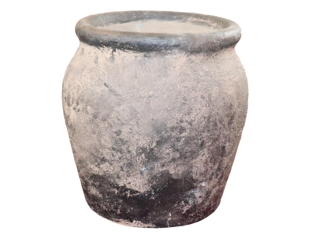 Handmade Terracotta Planter, Hand-aged Artisan Urn, Weathered Vintage ...