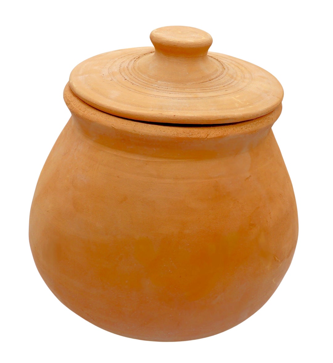 Cooking Clay Pot, Handmade Pottery Cookware Pan With Lid, Natural ...