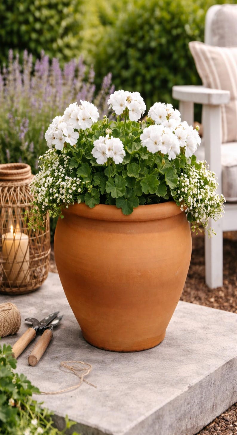 Handmade Pottery Clay Planter, Natural Terracotta Plant Pot, Flower ...