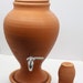 Terracotta Clay Dispenser, Handcrafted Earthen Clay Water Pot With Lid ...