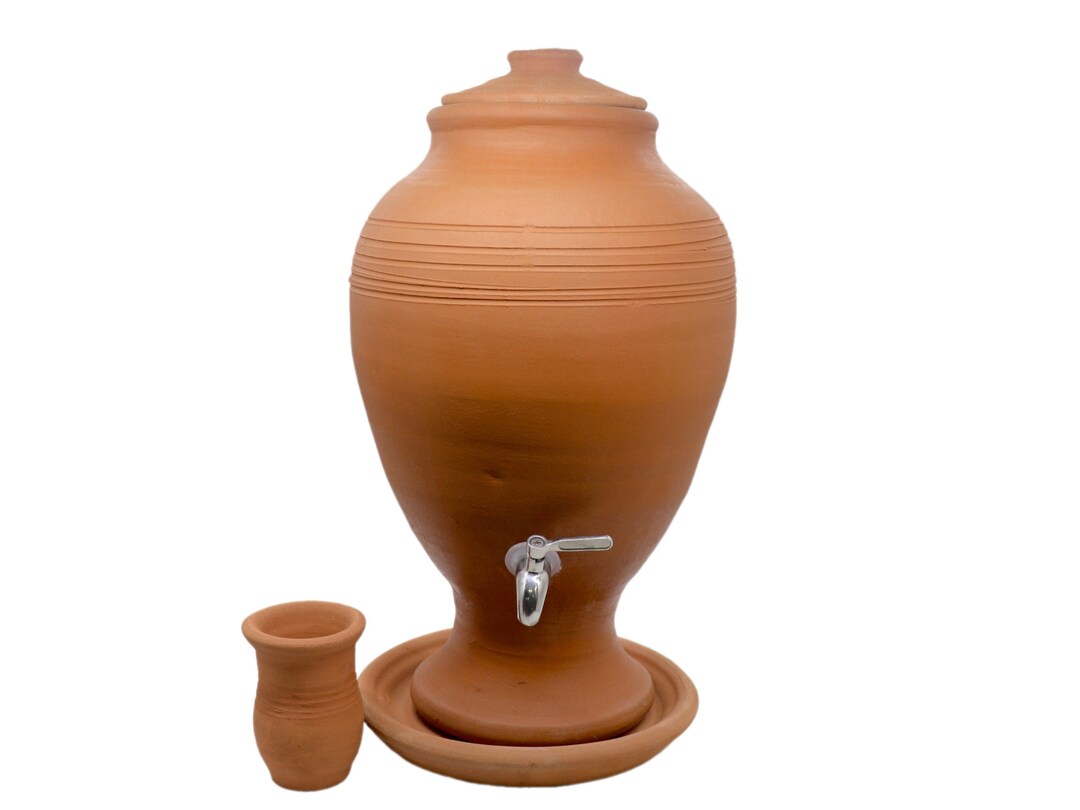 Terracotta Dispenser, Clay Dispenser Vessel ,handcrafted Earthen Clay ...