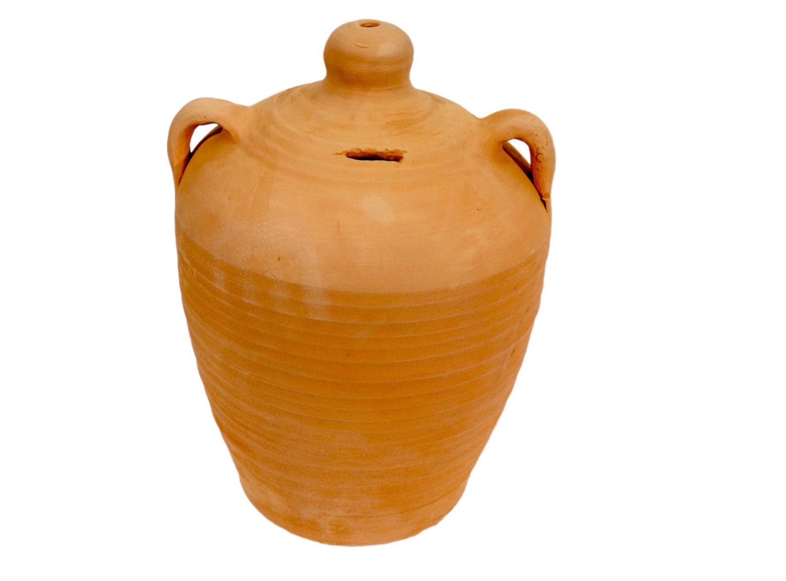 Terracotta Piggy Bank, Handmade Roman Clay Coin Bank, Money Pot Box ...