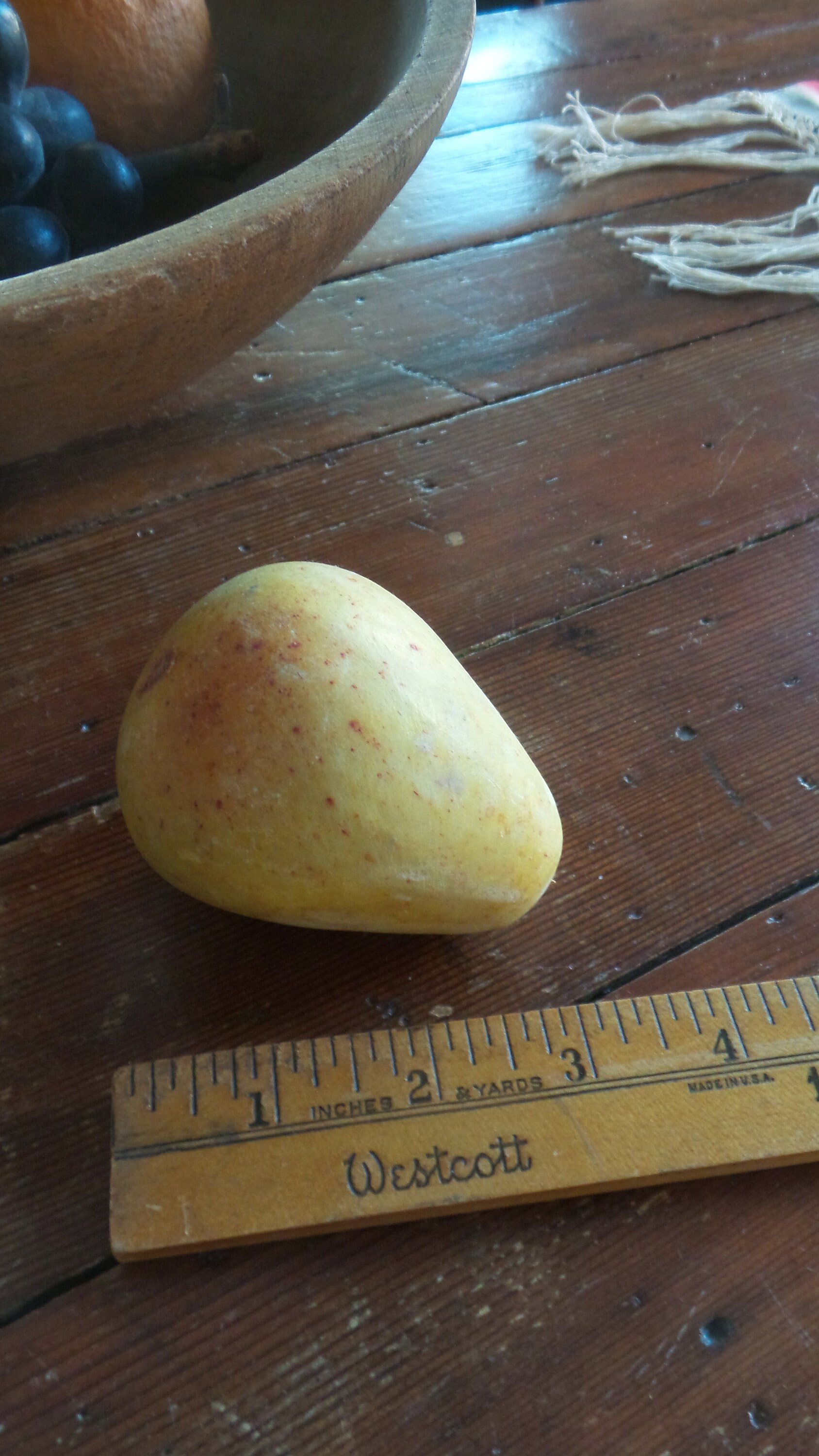 Antique STONE FRUIT PEAR, Primitive, Farmhouse, Country - Etsy