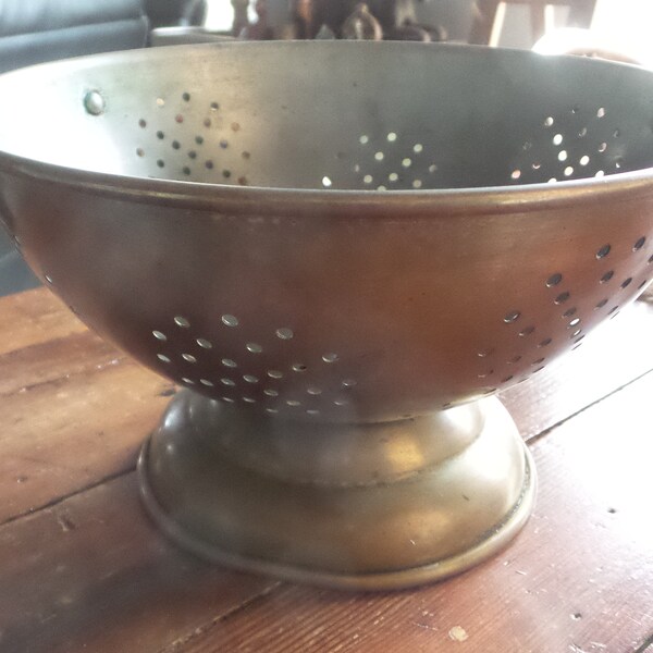 Copper Colander - Etsy