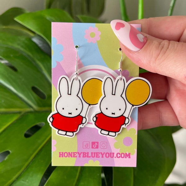 Miffy Earrings - Etsy