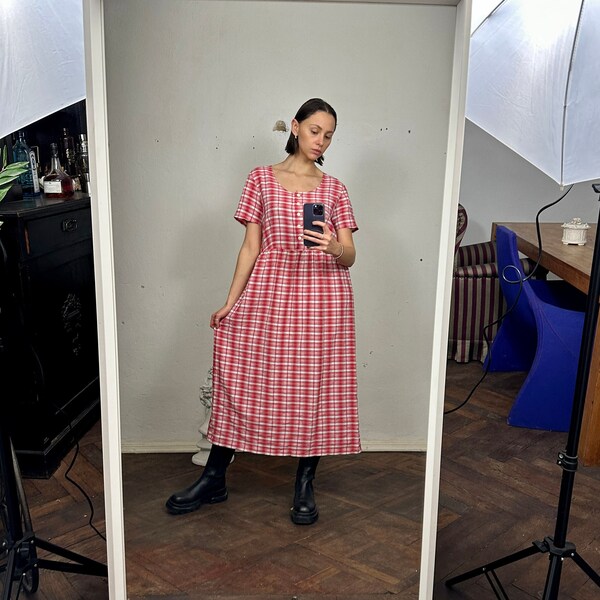 2000s Plaid Dress - Etsy