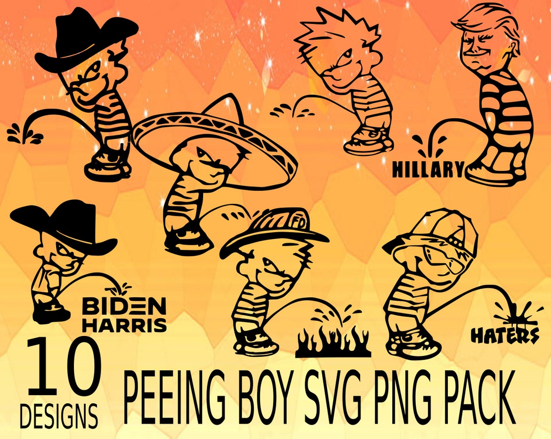 Peeing Boy SVG PNG Design Bundle Cricuit Design Pack Pee Boy Svg Png ...