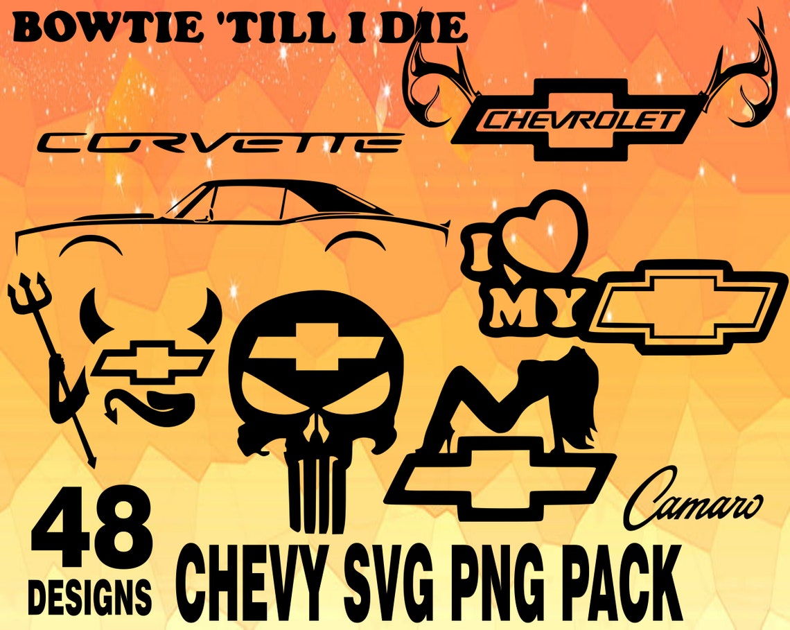 Chevy SVG PNG Design Bundle Car Stickers Design Pack Cricuit - Etsy