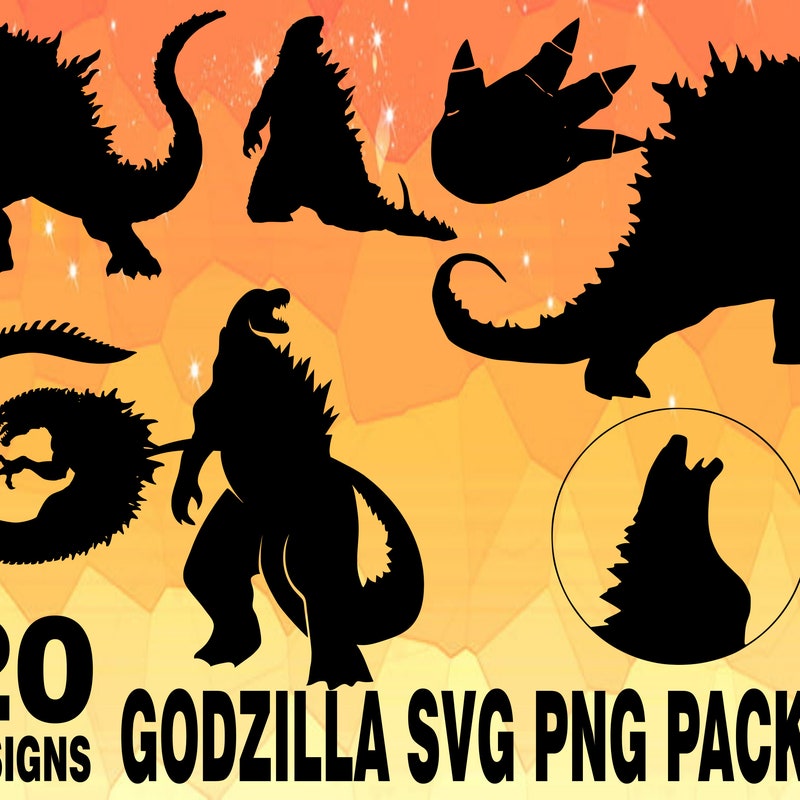 Godzilla Stencil - Etsy