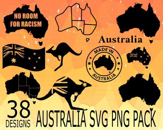 Australia SVG PNG Vector Love Australia Aussie Fan Svg Png | Etsy
