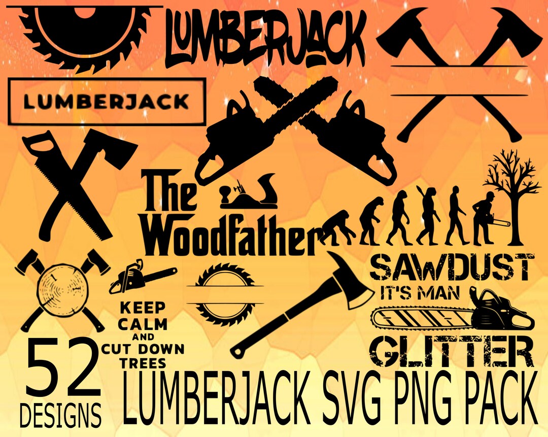 Lumberjack Decals SVG PNG Design Bundle Cricuit Design Pack Cricuit ...