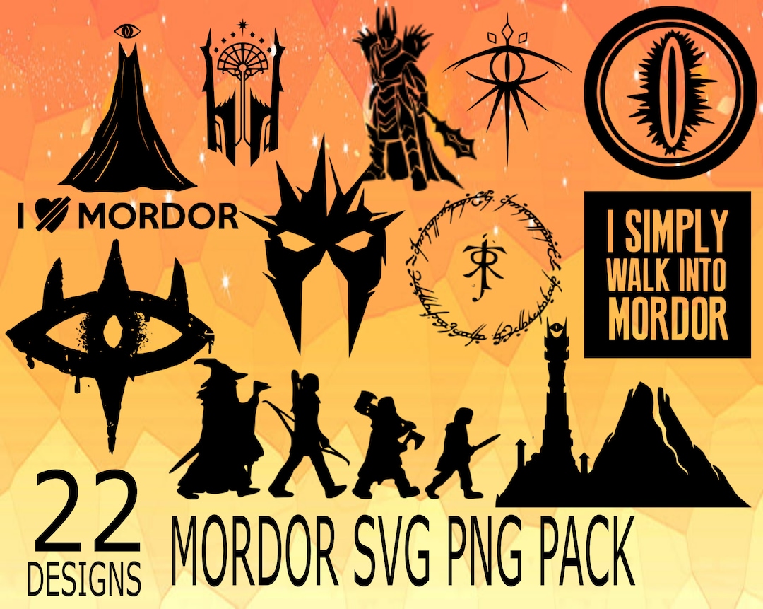 Mordor SVG PNG Cricuit Bundle Svg Png Pack Lotr Fan Mordor - Etsy Hong Kong