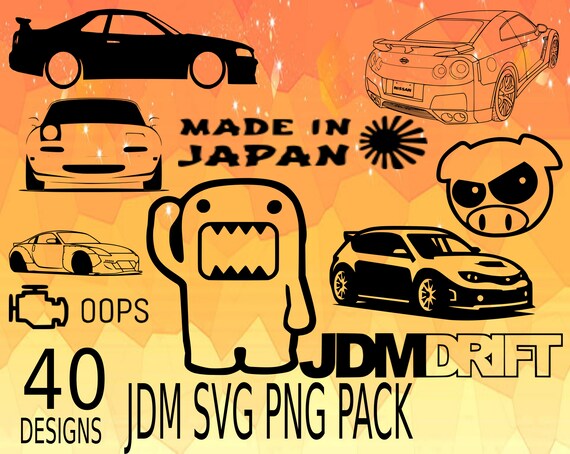 JDM Automotive SVG PNG Design Bundle Cricuit Design Pack Love - Etsy