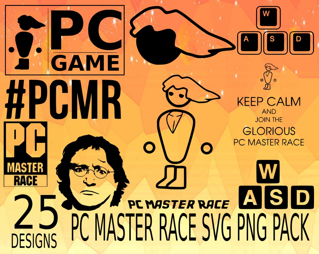 PC Master Race SVG PNG Bundle Cricuit Vector Svg Files, Design Pc ...