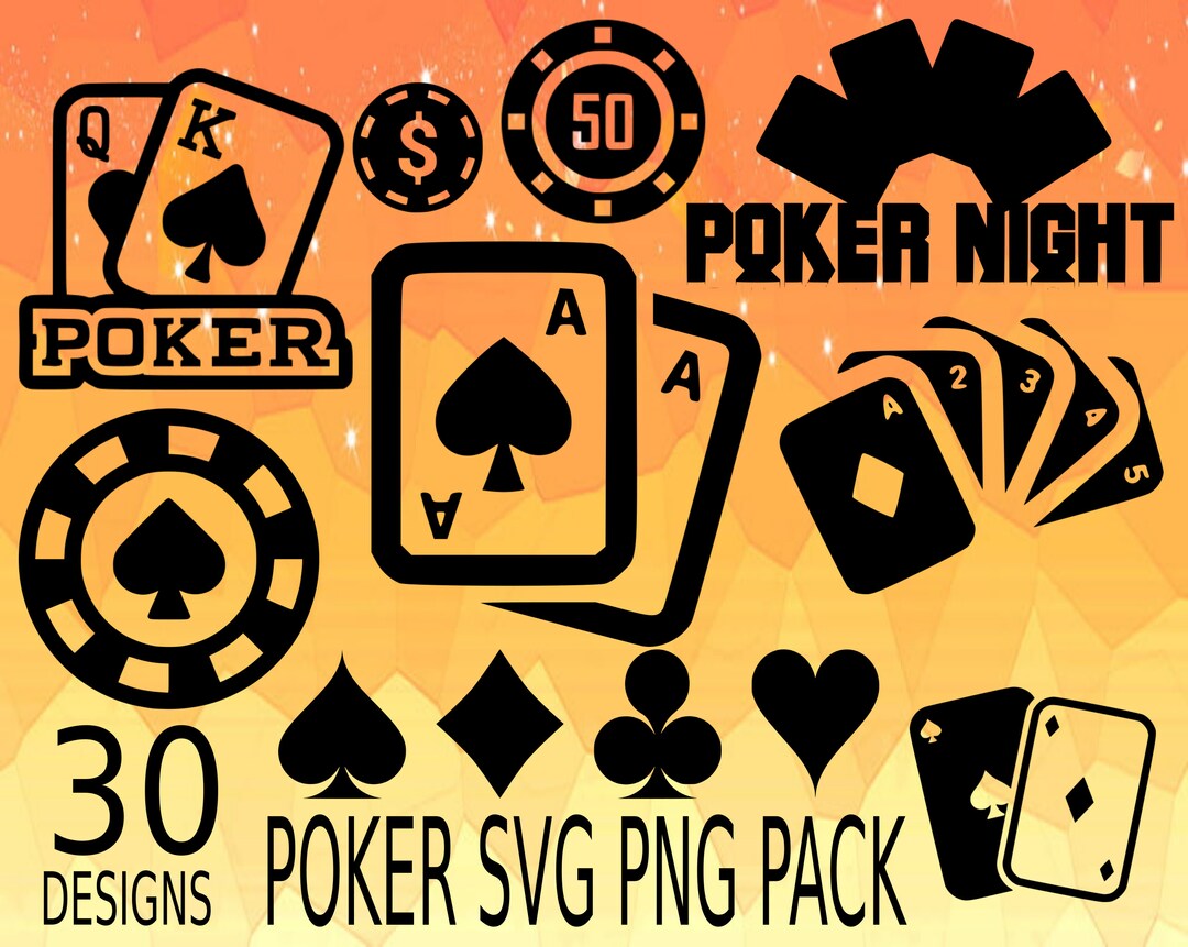 Poker SVG PNG Desing Bundles, Svg Poker Player, Poker Night, Cards ...
