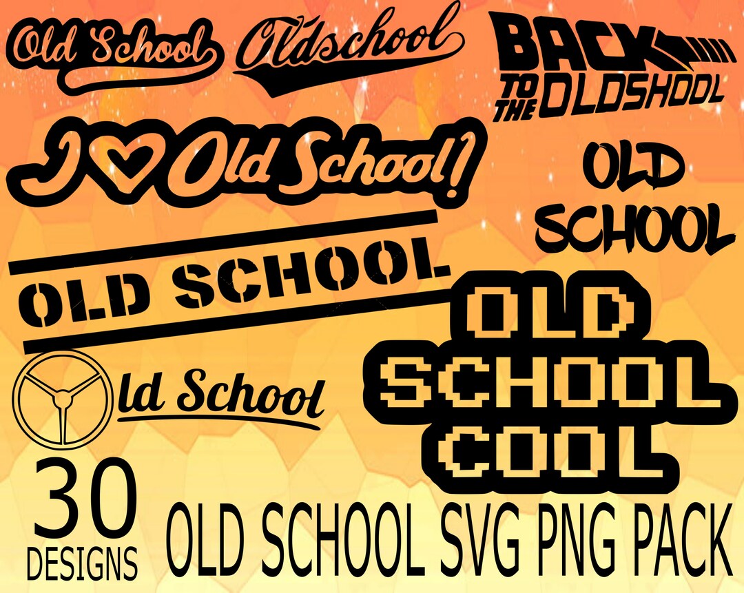 Old School SVG PNG Design Bundle Old School Stickers Svg Png Design ...