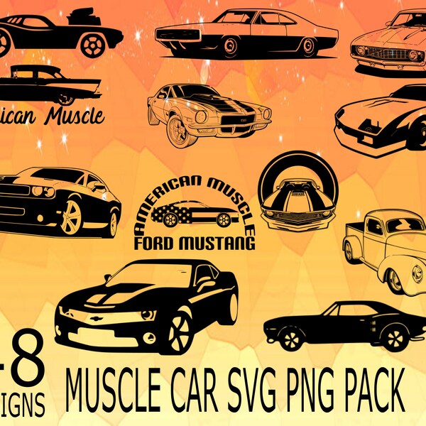 Muscle Car Png - Etsy