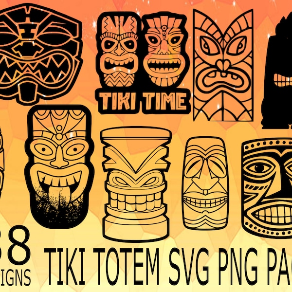 Tiki Svg - Etsy