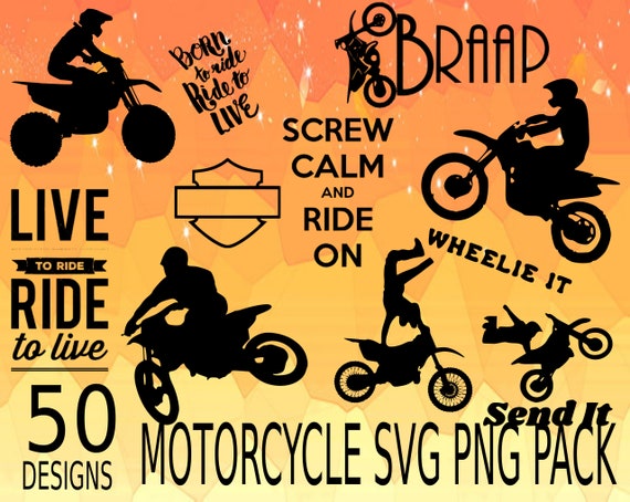 Motorcycle SVG PNG Design Bundle Stickers Design Pack Cricuit | Etsy