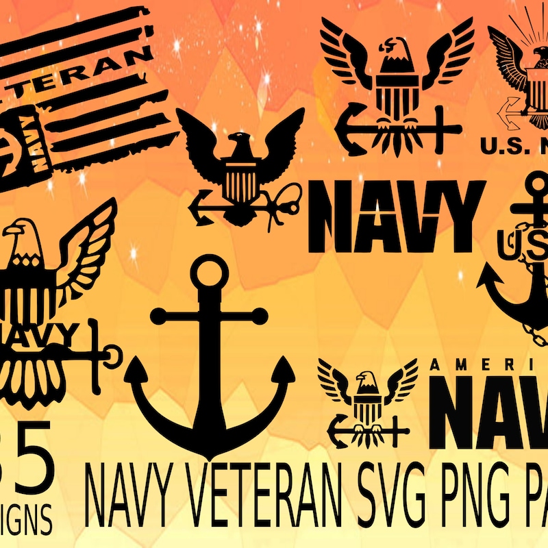 Navy Svg - Etsy