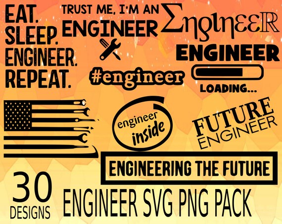 Engineer SVG PNG Design Bundle Svg Cricuit Pack Engineer | Etsy