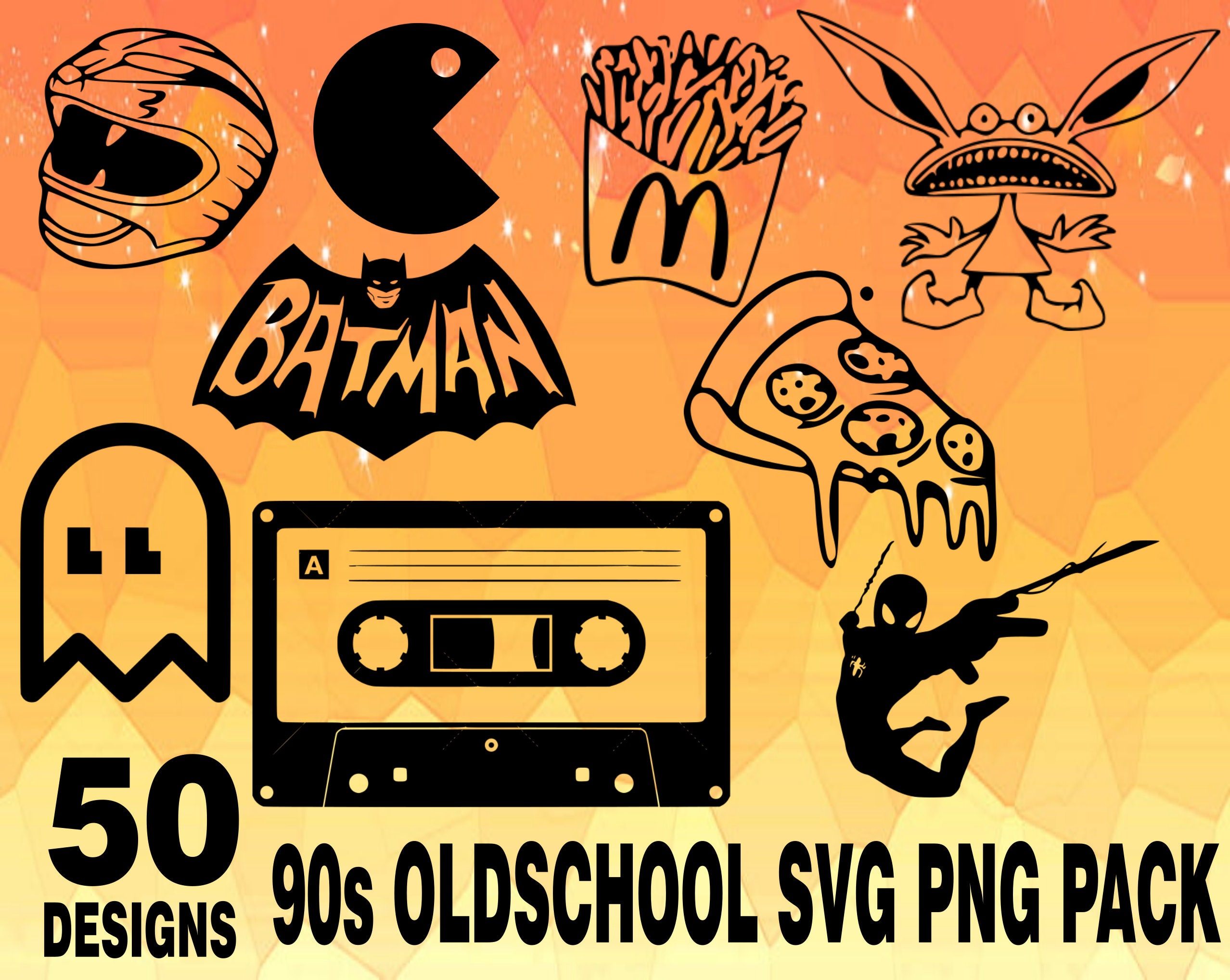 Arcade Oldschool Designs SVG PNG Design Bundle Cricuit Design - Etsy