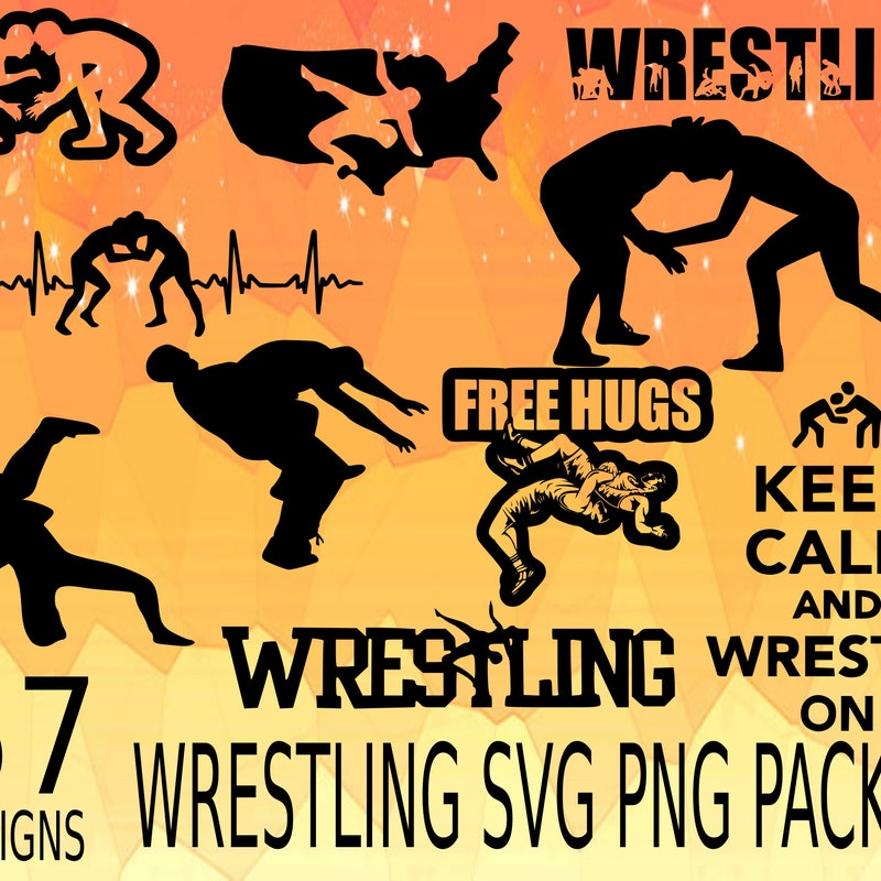 Wrestling Stickers - Etsy
