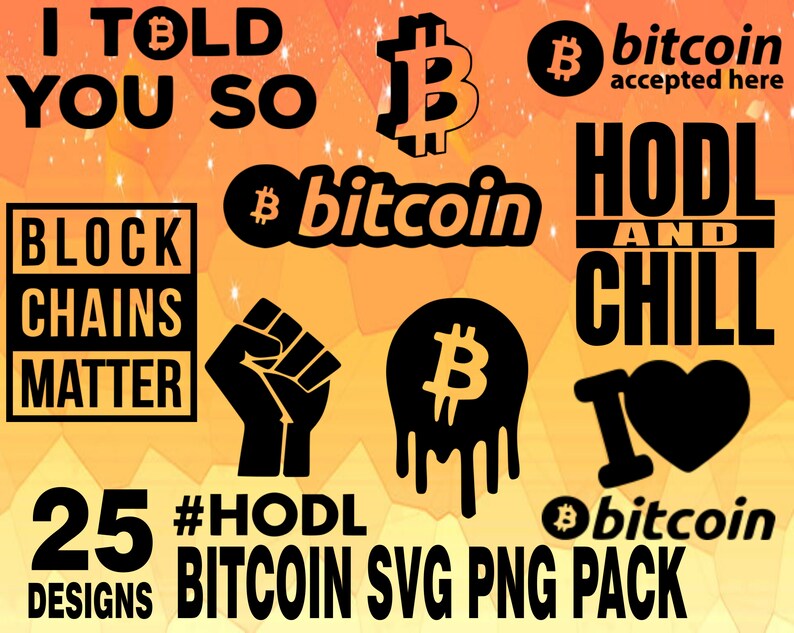 Bitcoin Crypto SVG PNG Design Bundle Sticker Bundle Crypto | Etsy