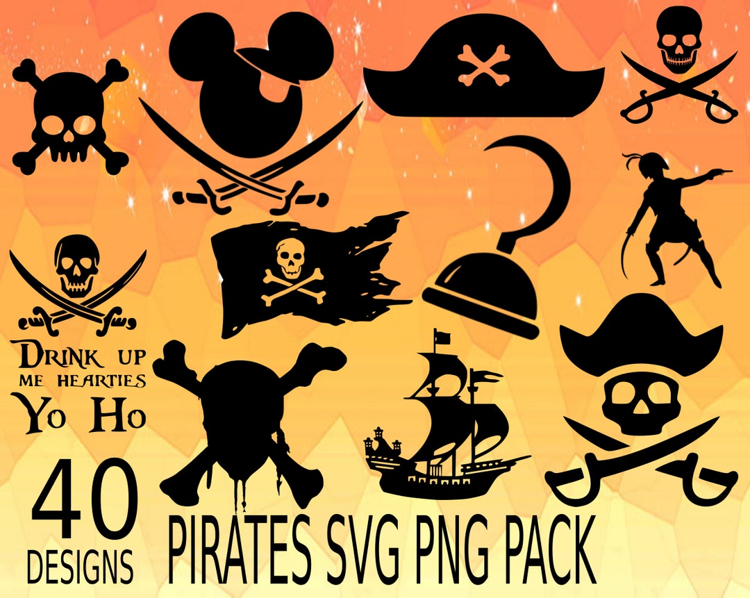 Pirates SVG PNG Design Bundle Cricuit Design Pack Pirate Svg Clipart ...