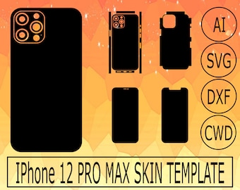 Iphone 12 Pro Skin Template - Etsy