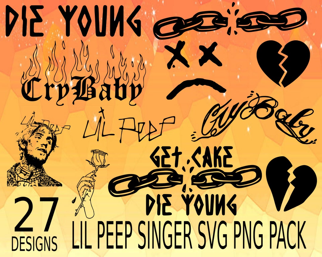 Lil Peep Vector Pack Svg Lil Peep Svg Lil Peep Cricut Lil Peep Silhouette Goth Svg Beamer