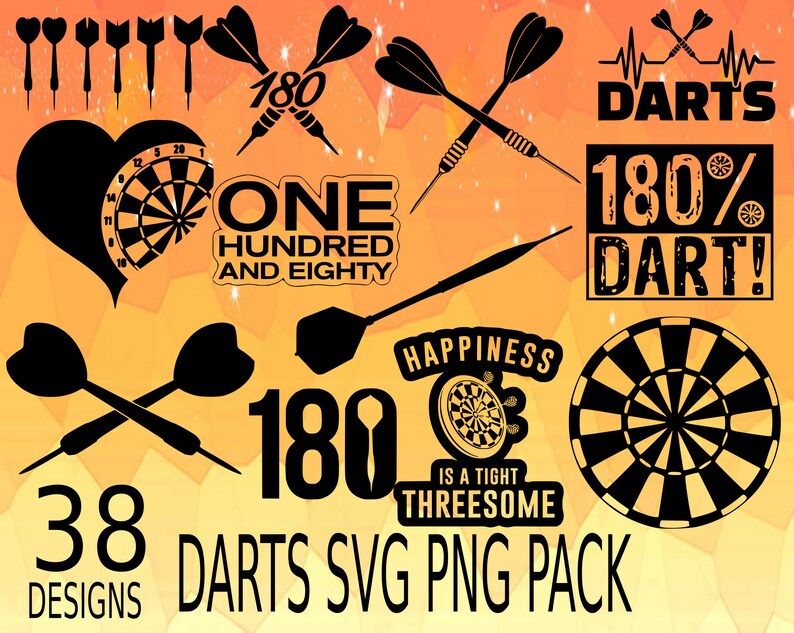 Darts SVG PNG Design Bundle Cricuit Design Pack Love Darts Svg | Etsy