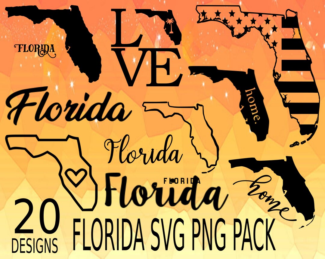 Florida Pack SVG, Vector Clipart Svg Png, Love Florida, Florida Fan ...