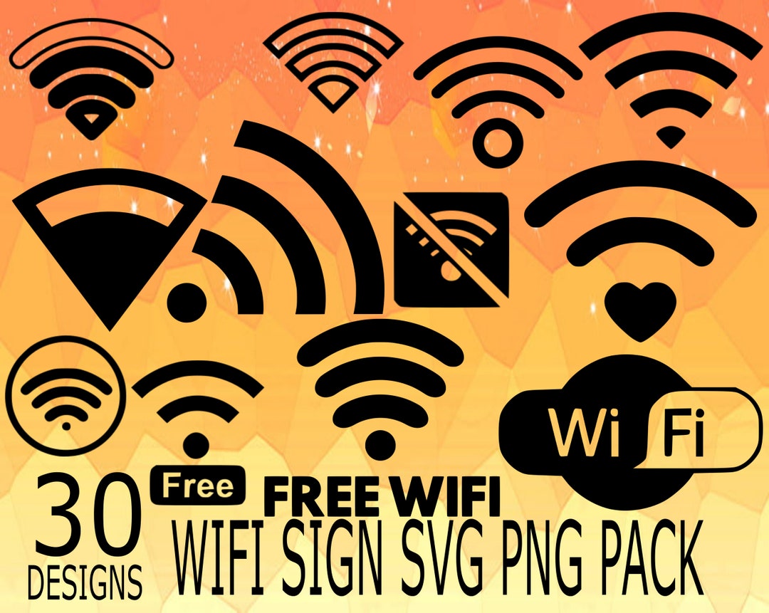 Wifi Sign SVG, PNG Vector Come Here We Have Wifi Svg, Wifi Sticker ...
